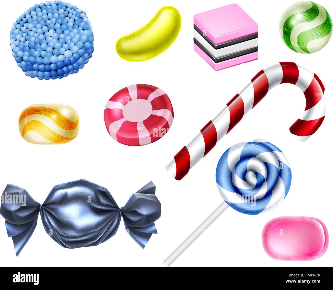 Sweets Candy Set Stock Vector Image & Art - Alamy