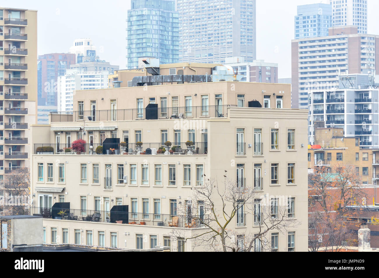 Expensive condo buildings and living homes in Canada Stock Photo - Alamy