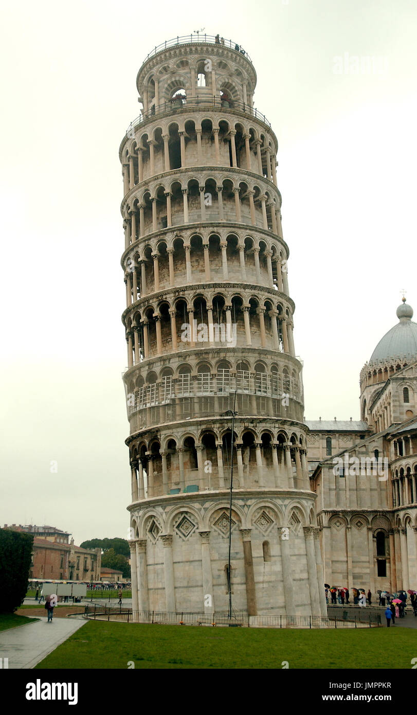 Pisa, Italy - March 28, 2006 -- The Leaning Tower of Pisa in Pisa ...