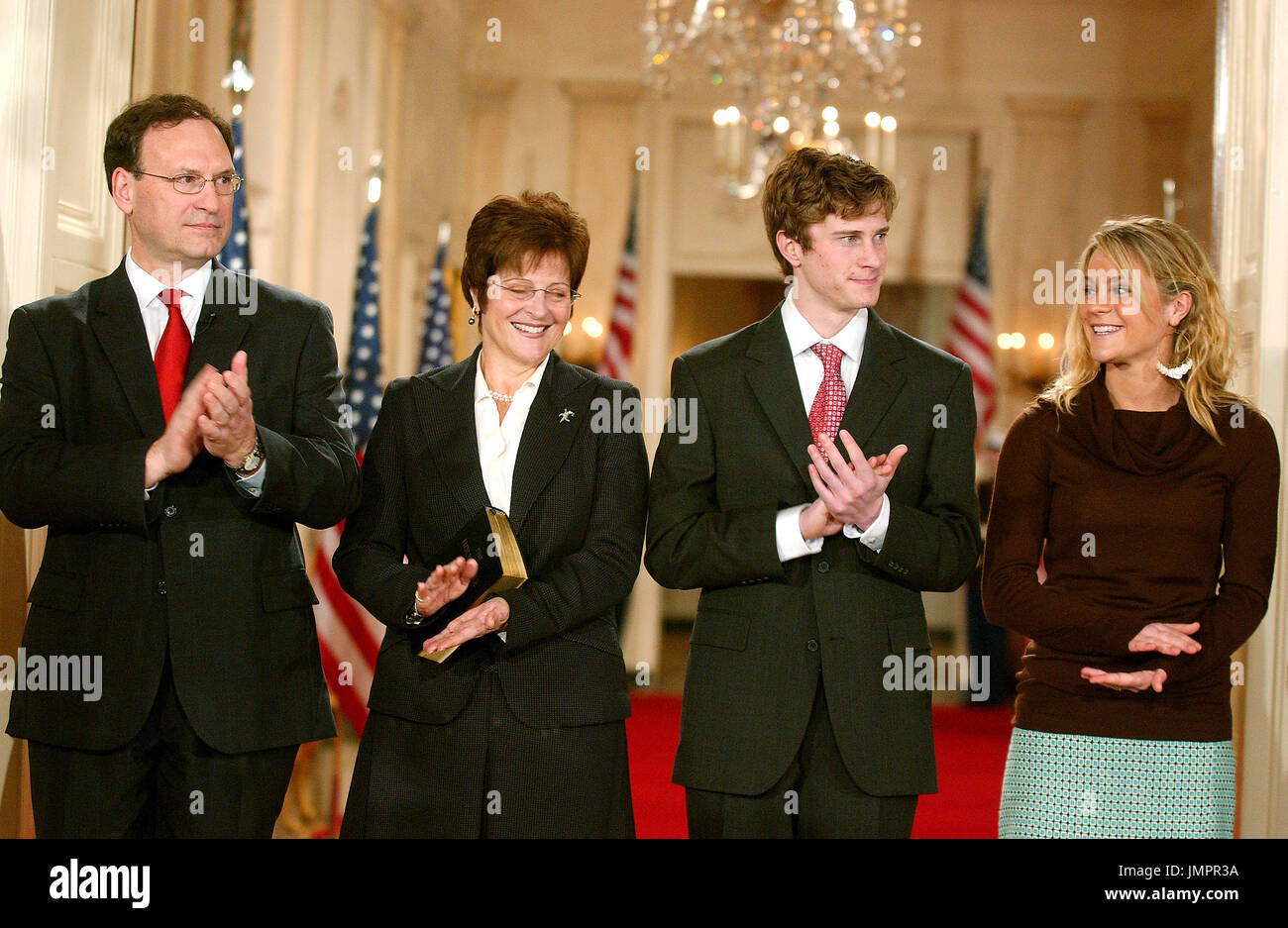 Washington, D.C. - February 1, 2006 -- Judge Samuel A. Alito is sworn ...