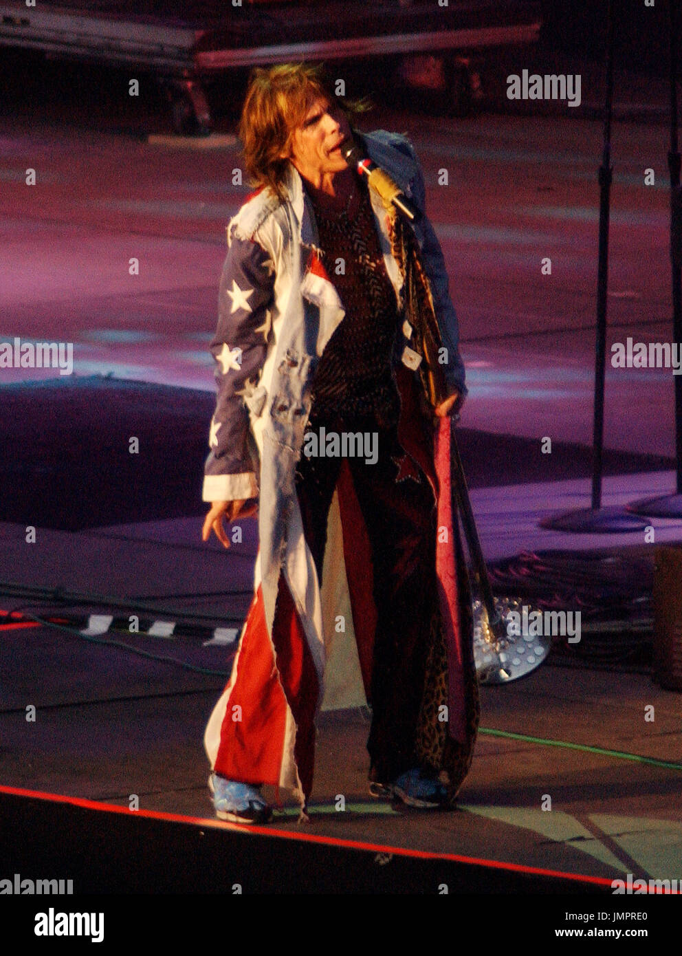 Washington, DC - October 21, 2001 -- Aerosmith performs at RFK Stadium ...