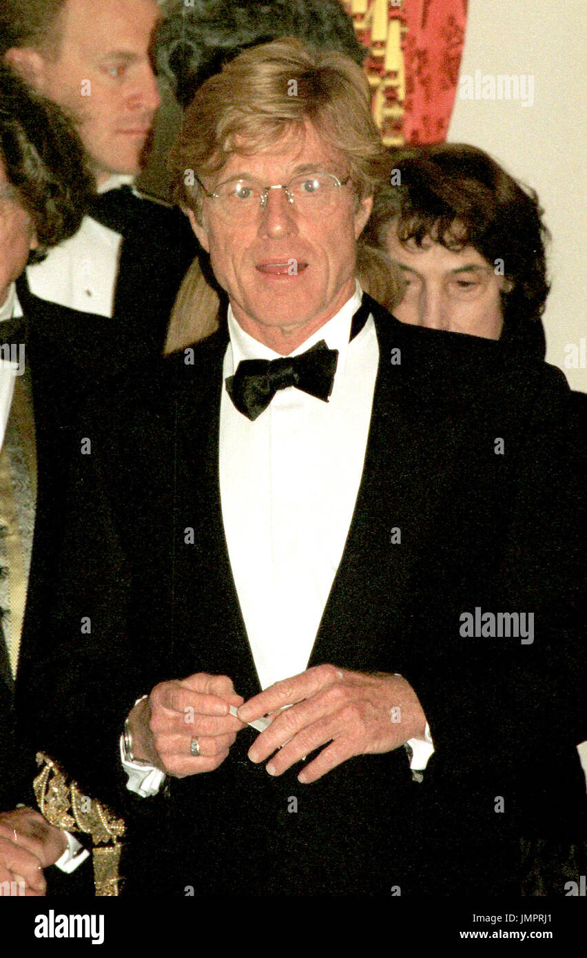 Washington, DC - January 9, 1997 - Robert Redford stands in the ...
