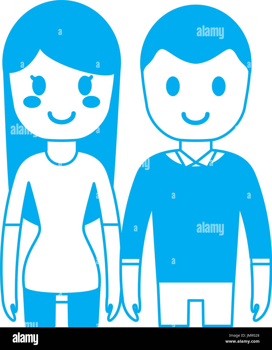 happy couple icon over white background vector illustration Stock ...