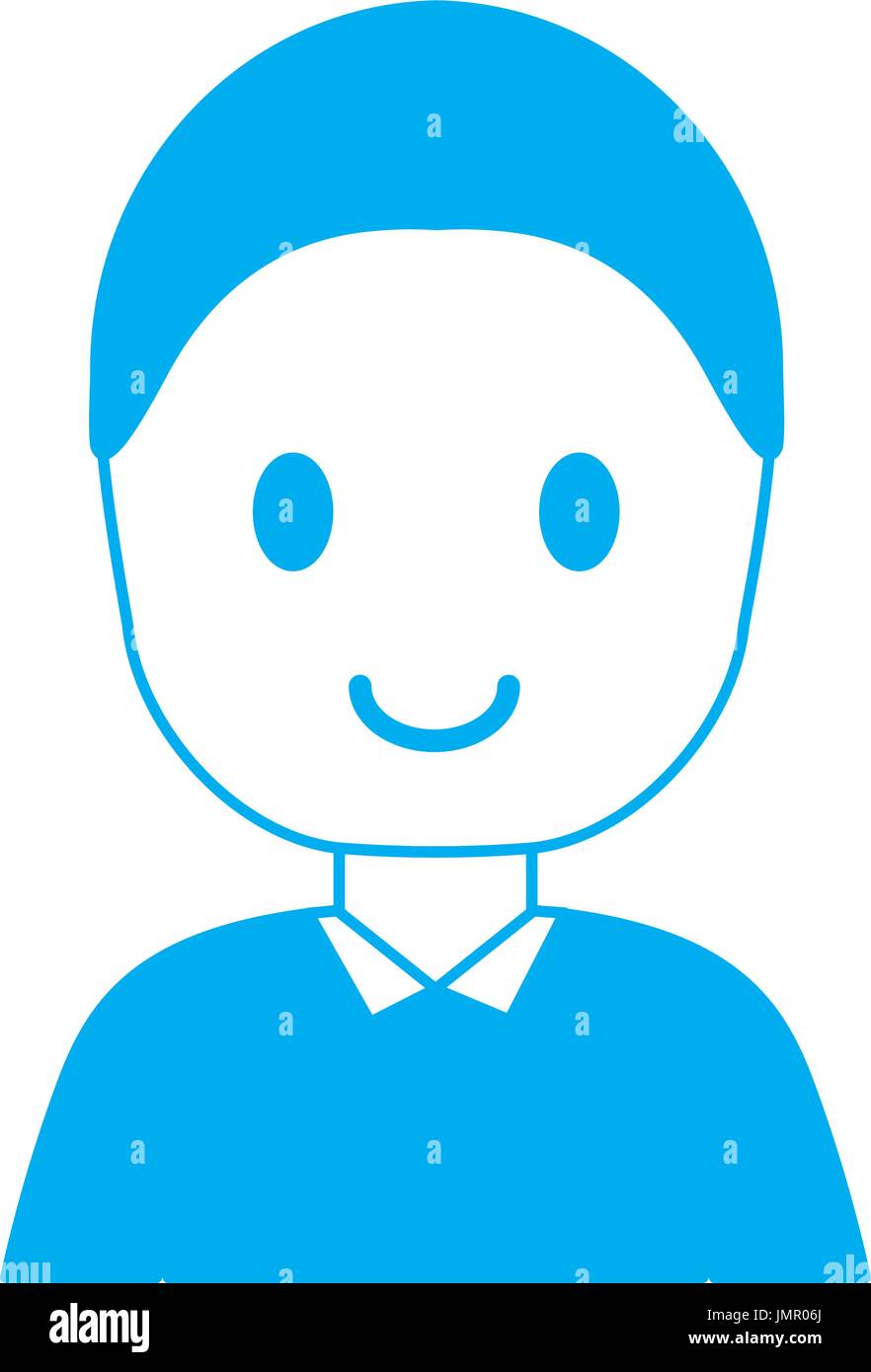 cartoon man icon over white background vector illustration Stock Vector ...