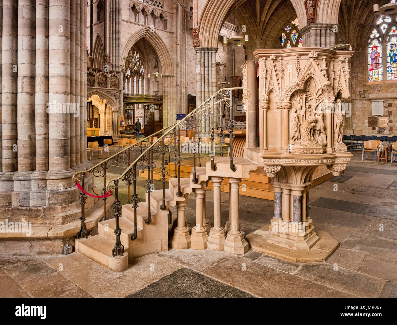 Uk Devon Cathedral Interior High Resolution Stock Photography and ...