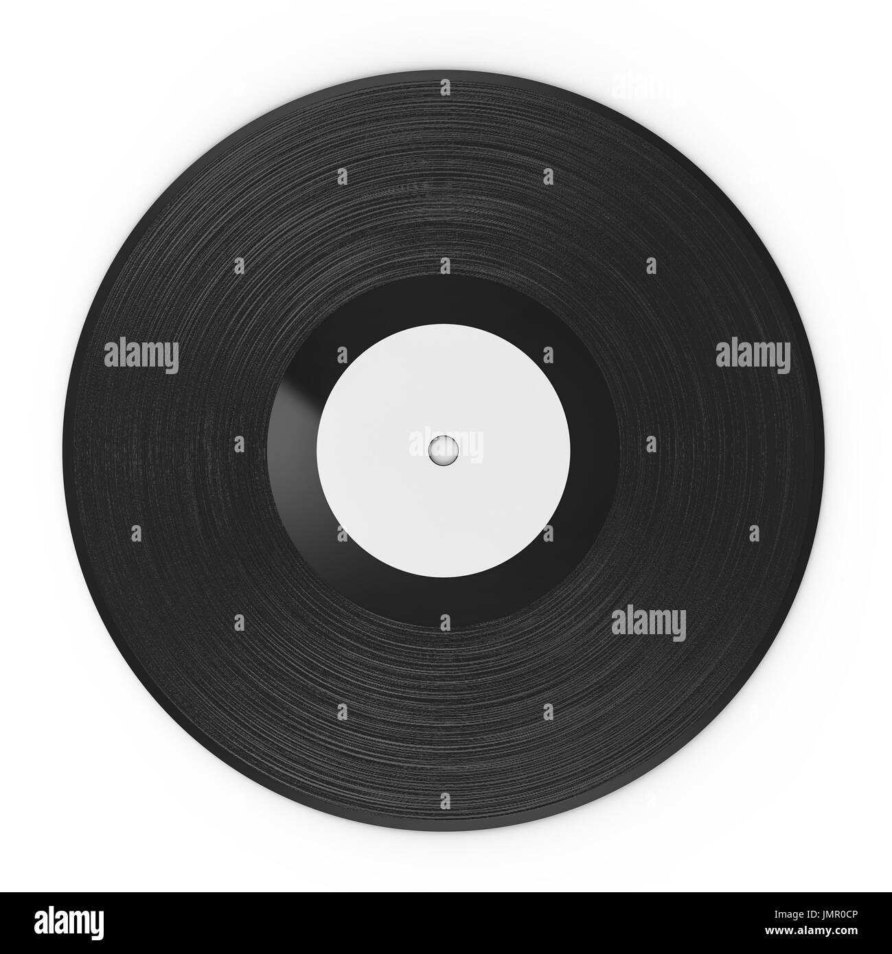 3d rendering black vinyl record isolated on white Stock Photo - Alamy