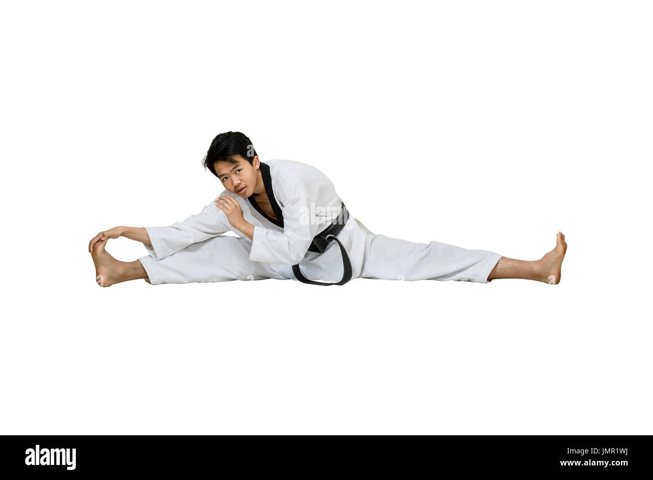 Taekwondo stretching Cut Out Stock Images & Pictures - Alamy