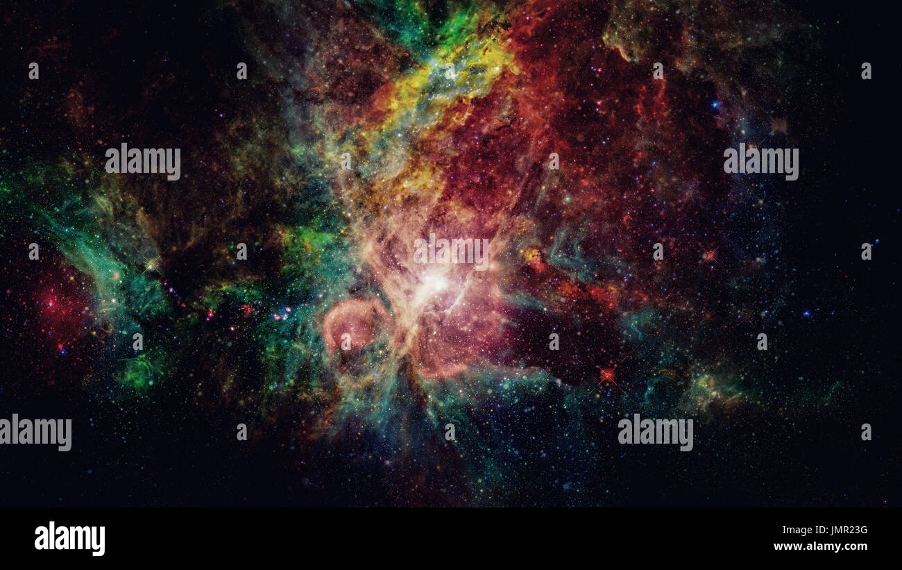 Open space filled with stars, nebulae and galaxies. Elements of this ...