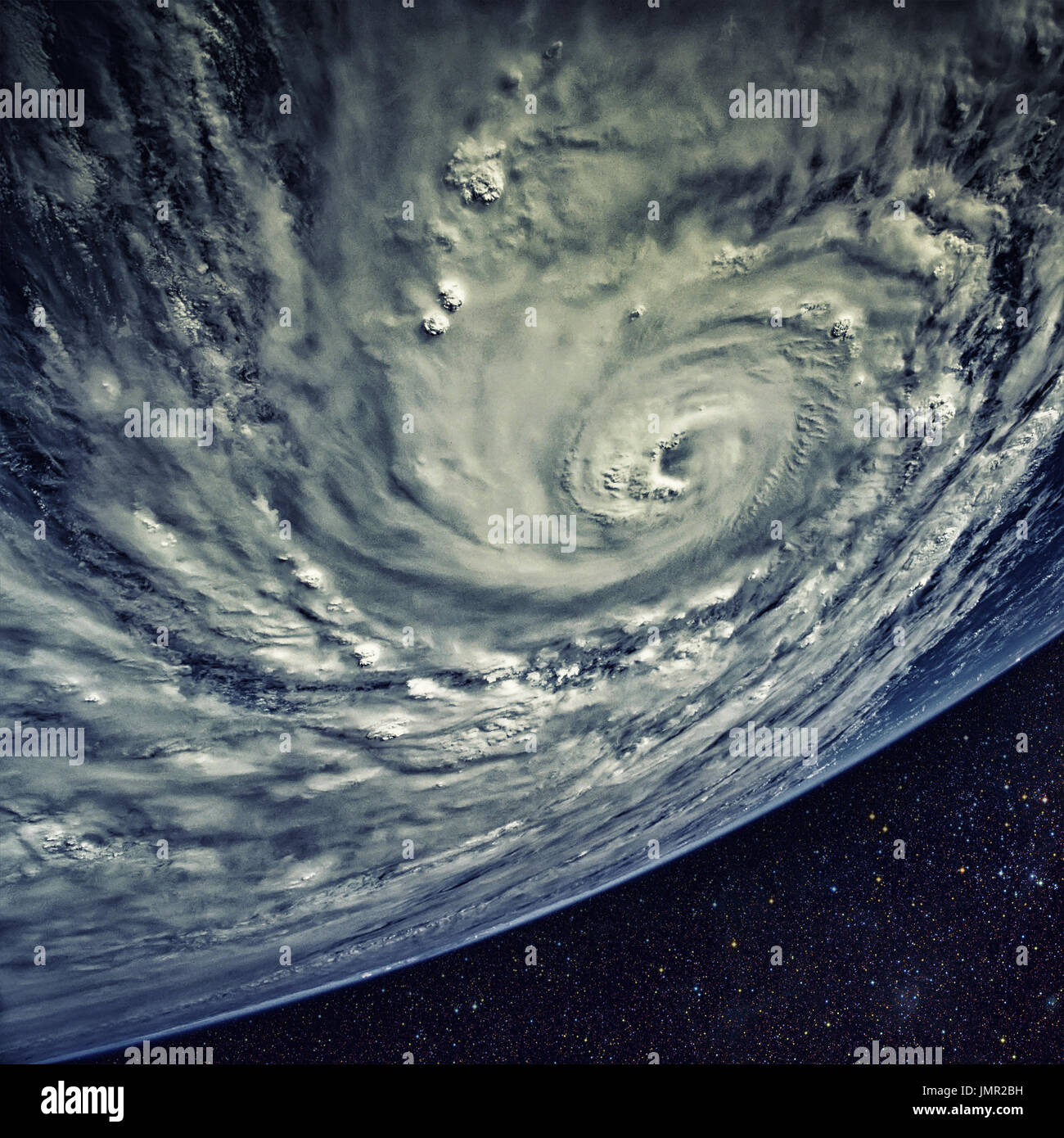 Typhoon over planet Earth - satellite photo. Elements of this image ...