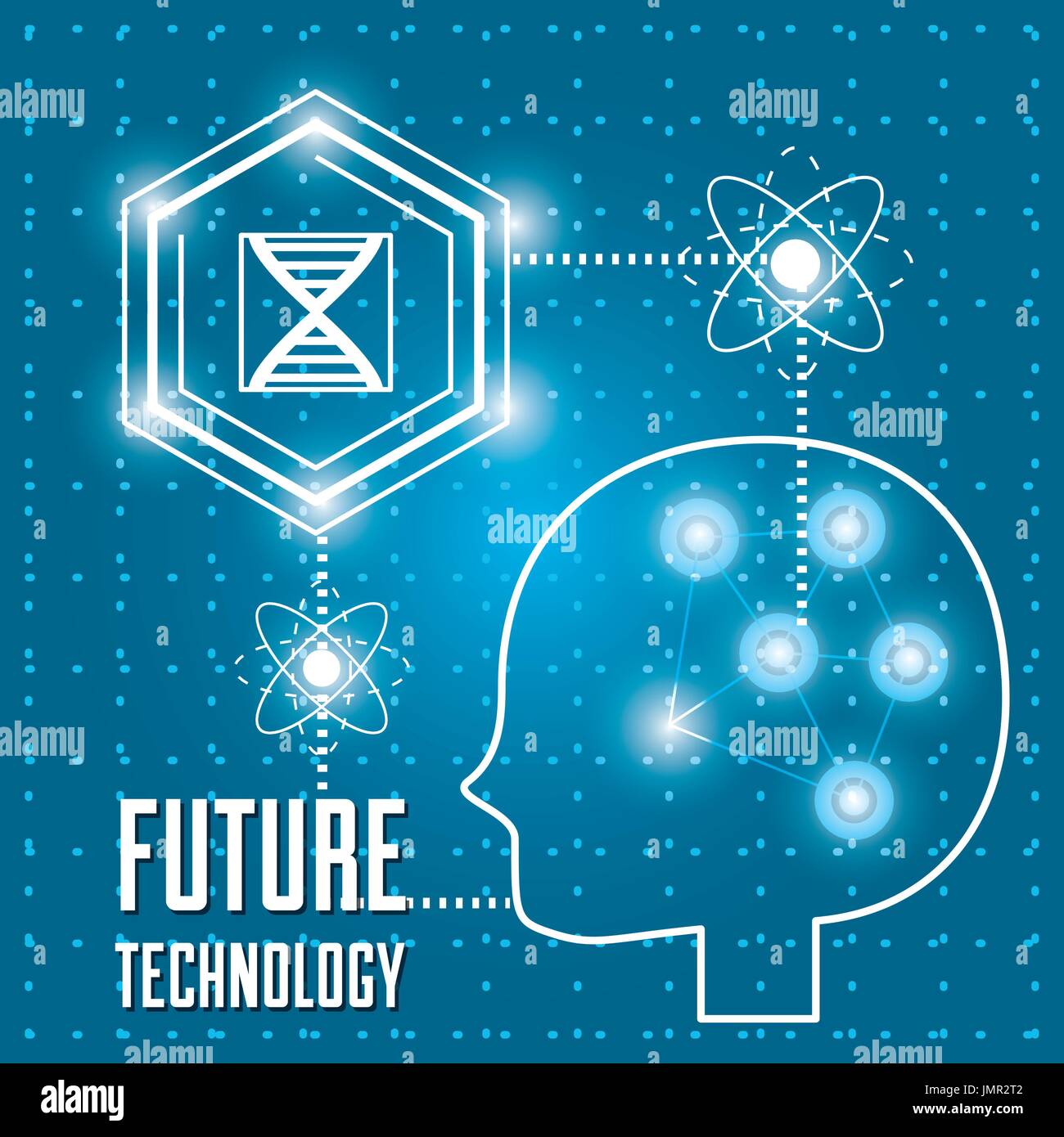 man silhouette with technology circuits Stock Vector Image & Art - Alamy
