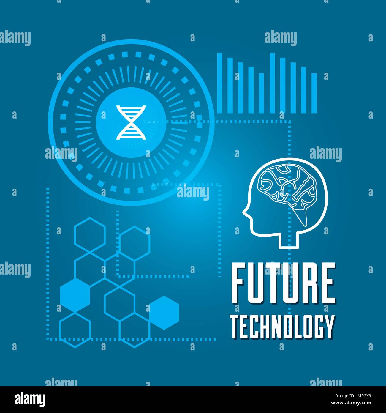 silhouette person with circuits technology Stock Vector Image & Art - Alamy