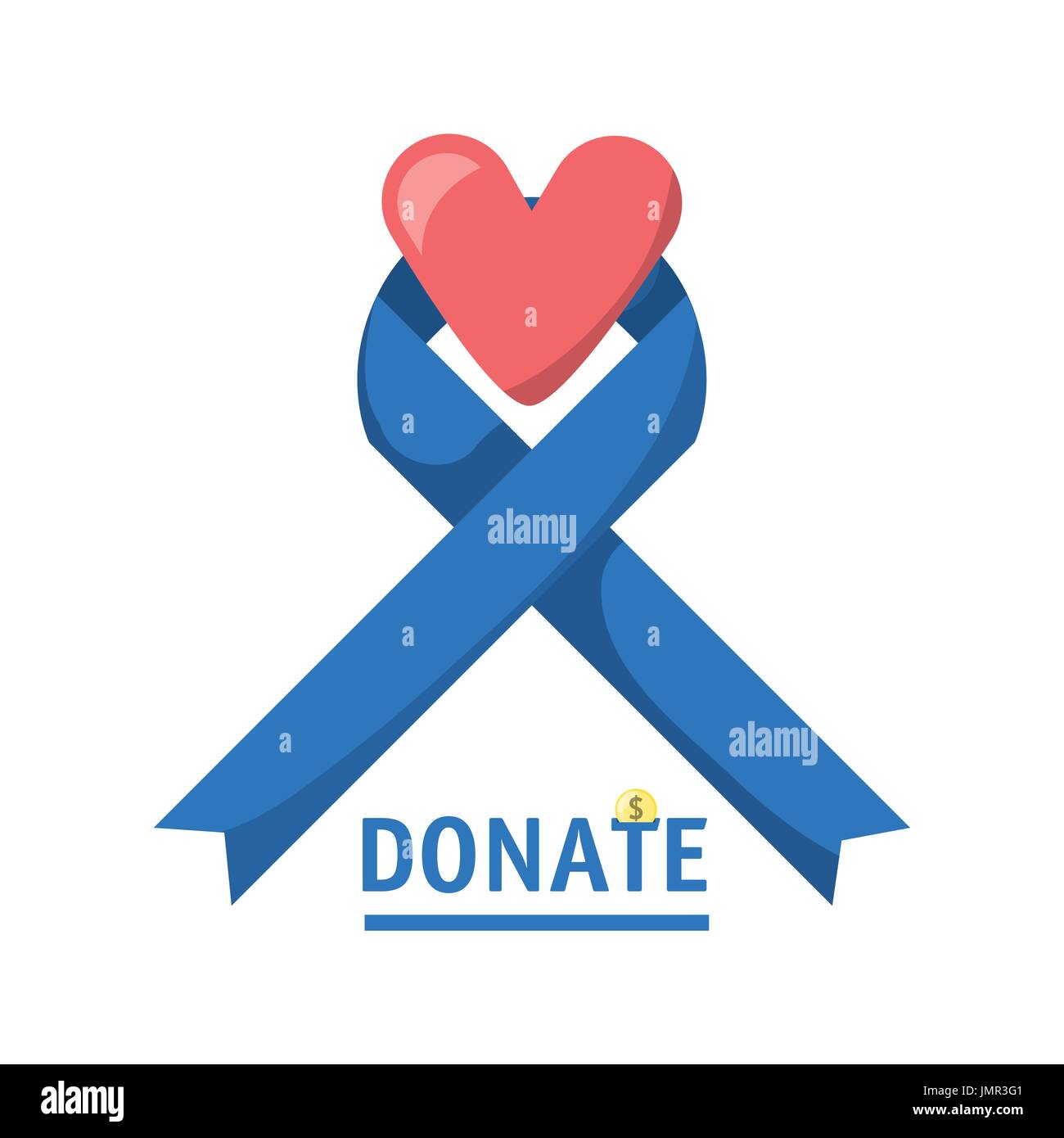 donation support symbol to charity of the people Stock Vector Image ...