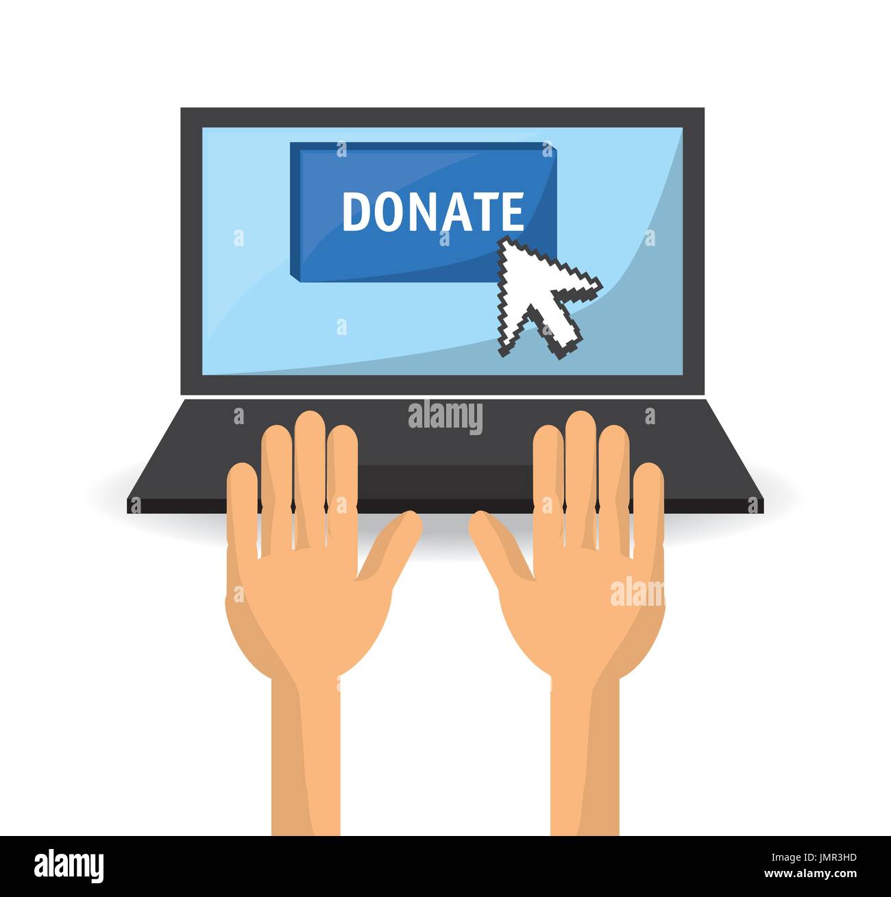 donation support symbol to charity of the people Stock Vector Image ...