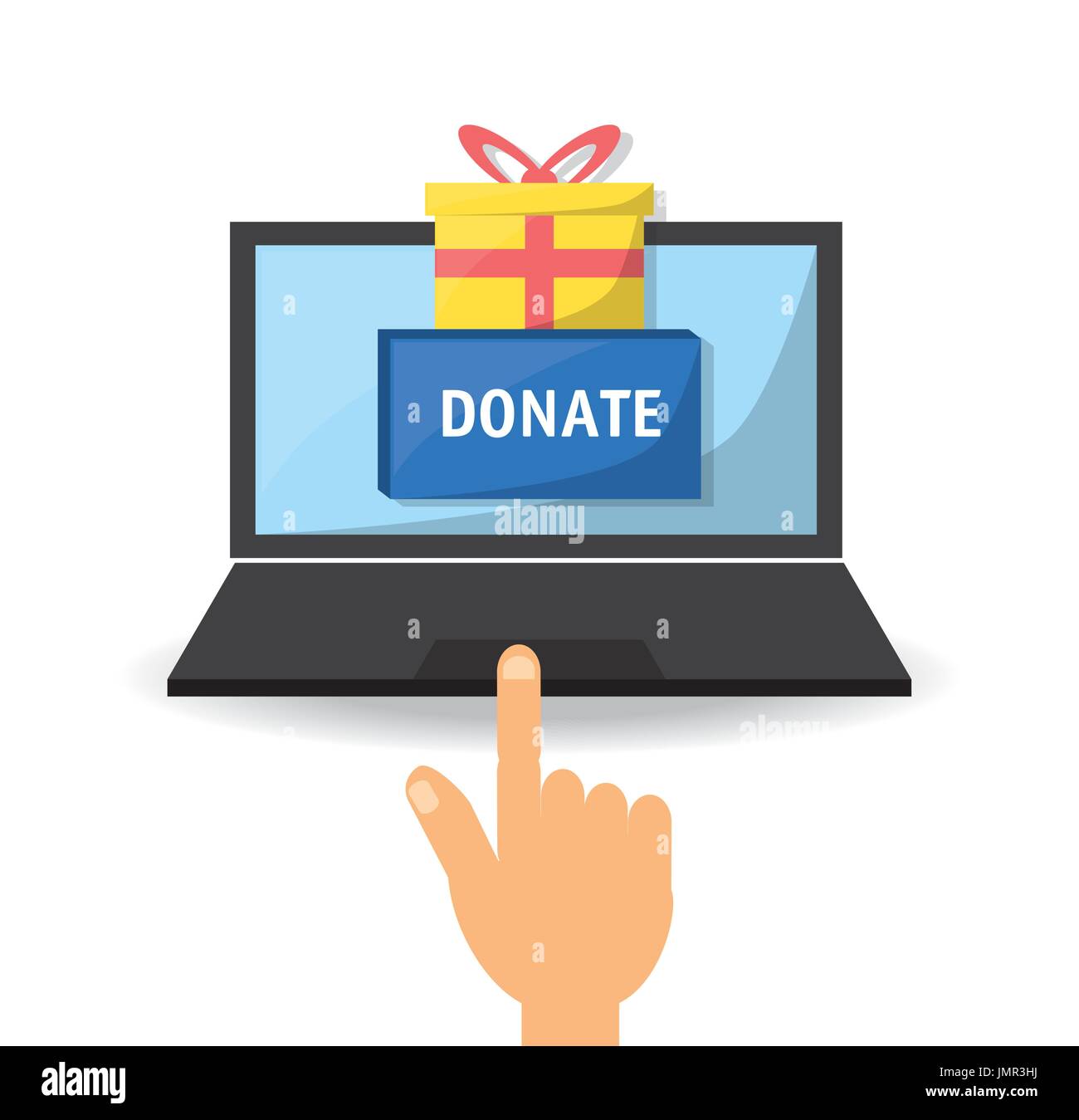 donation support symbol to charity of the people Stock Vector Image ...