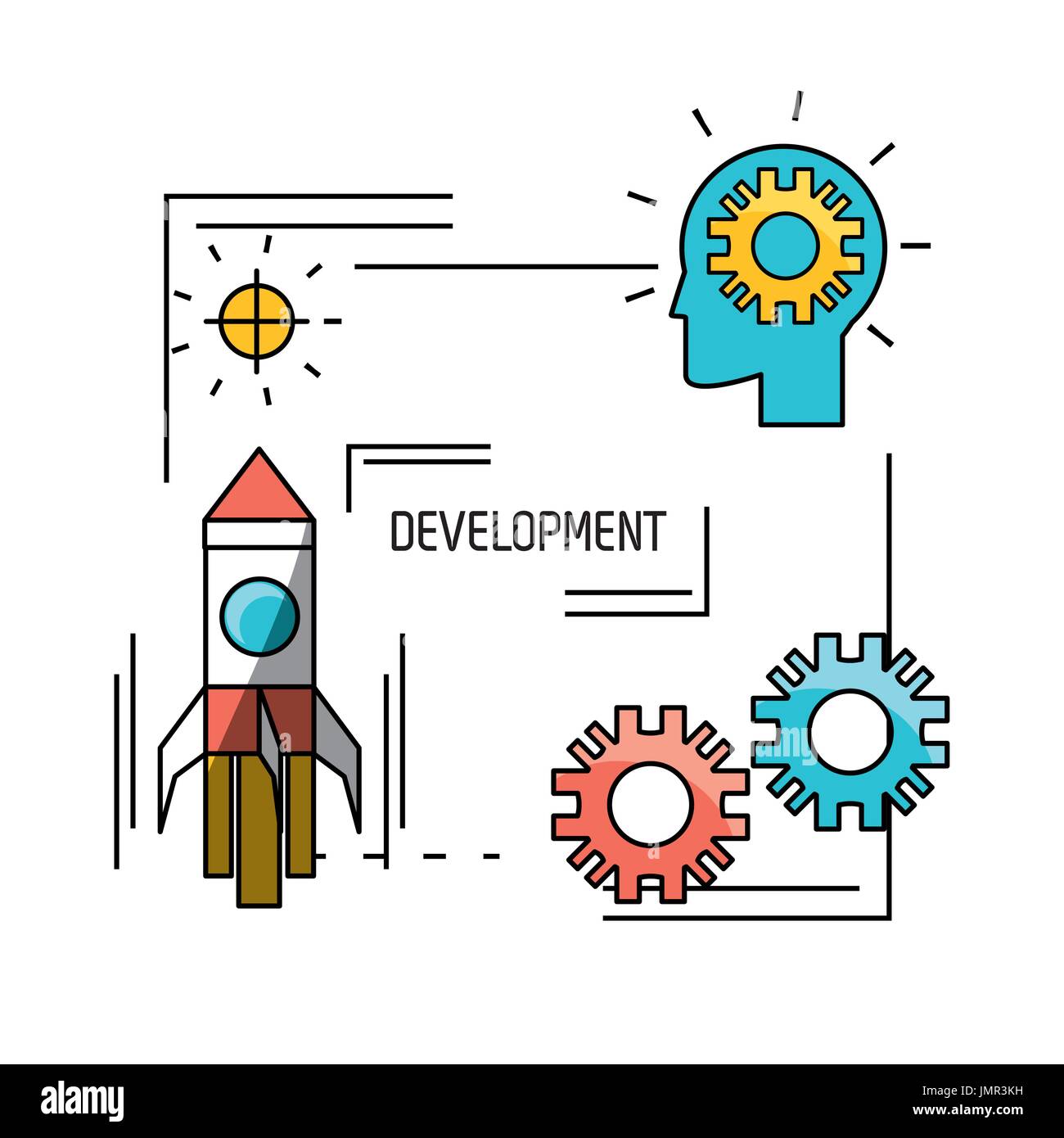 technology teamwork to development process Stock Vector Image & Art - Alamy