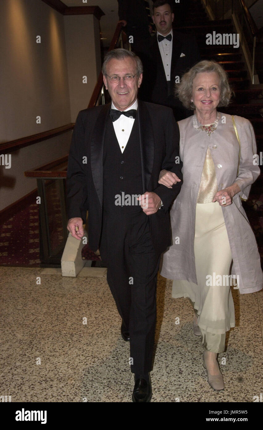 Washington, DC - April 28, 2001 -- Secretary of Defense Donald Rumsfeld ...