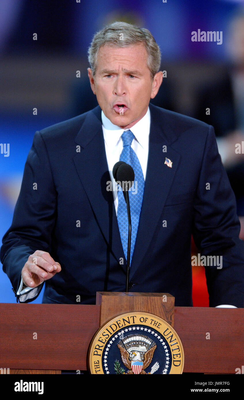 New York, NY - September 2, 2004 -- United States President George W ...