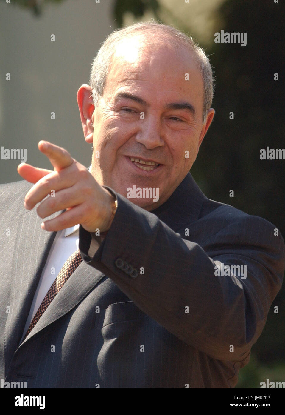 Ayad Allawi, Interim Prime Minister of the Republic of Iraq, calls on a ...
