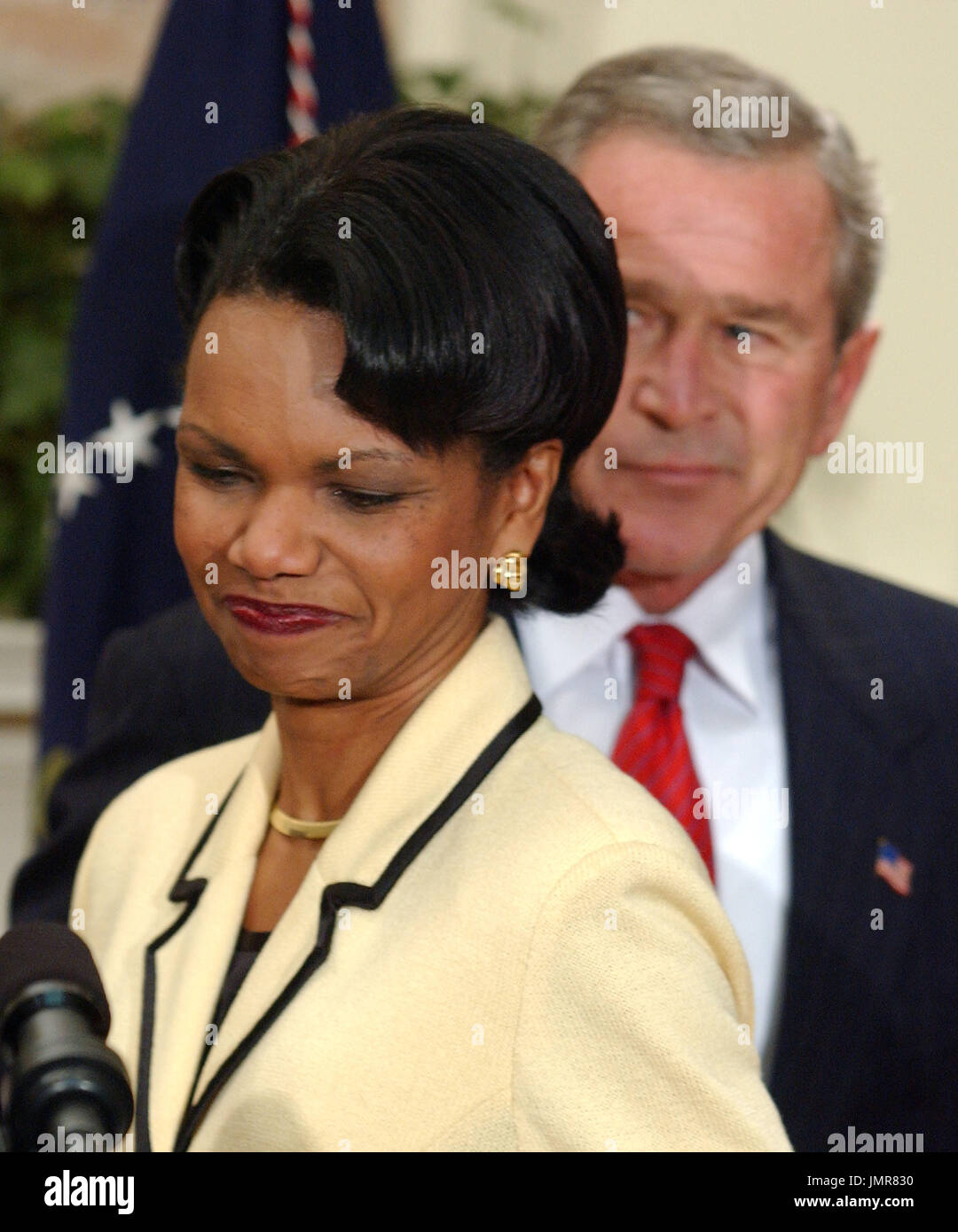 United States President George W. Bush names Dr. Condoleezza Rice to be ...