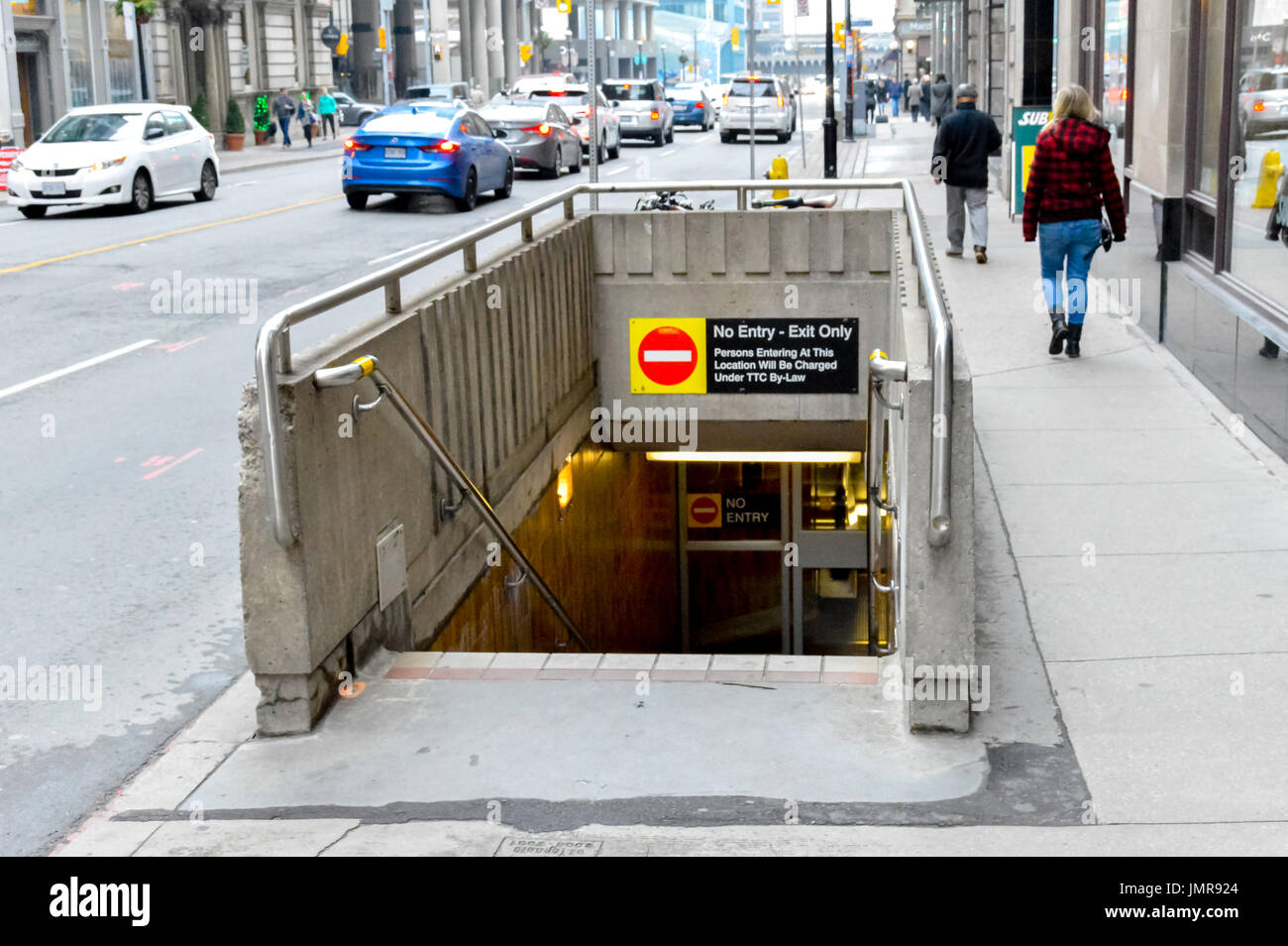 Toronto, Canada - November 16, 2016: TTC Subway Sign Toronto. Sign ...