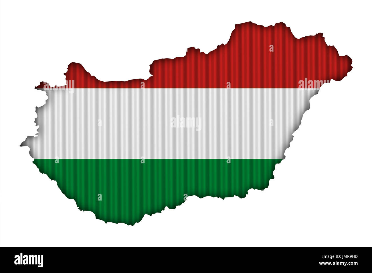 Textured map of Hungary in nice colors Stock Photo - Alamy