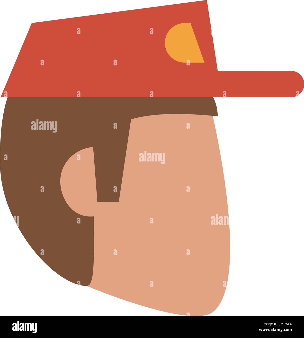 Cap man male avatar user Stock Vector Images - Alamy