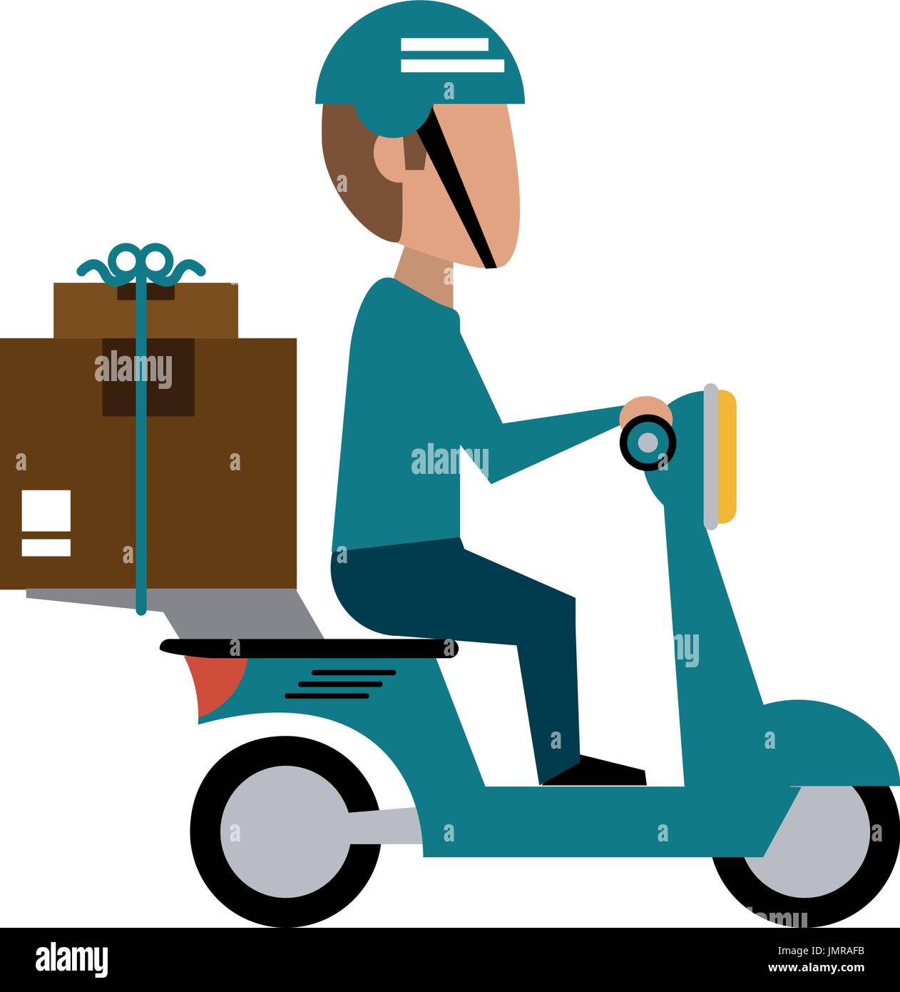 mailman with package icon image Stock Vector Image & Art - Alamy