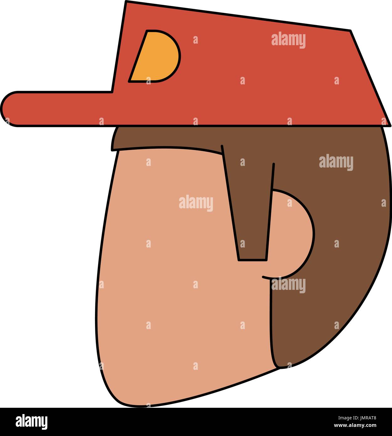 Cap man male avatar user Stock Vector Images - Alamy