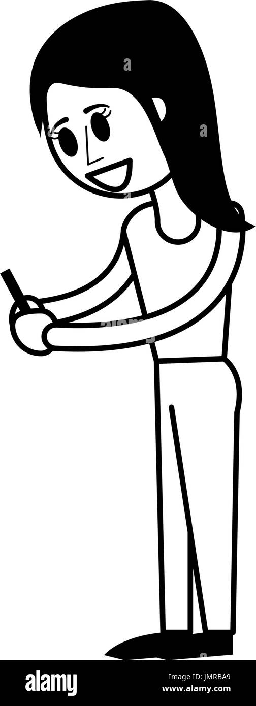 happy person using cellphone icon image Stock Vector Image & Art - Alamy