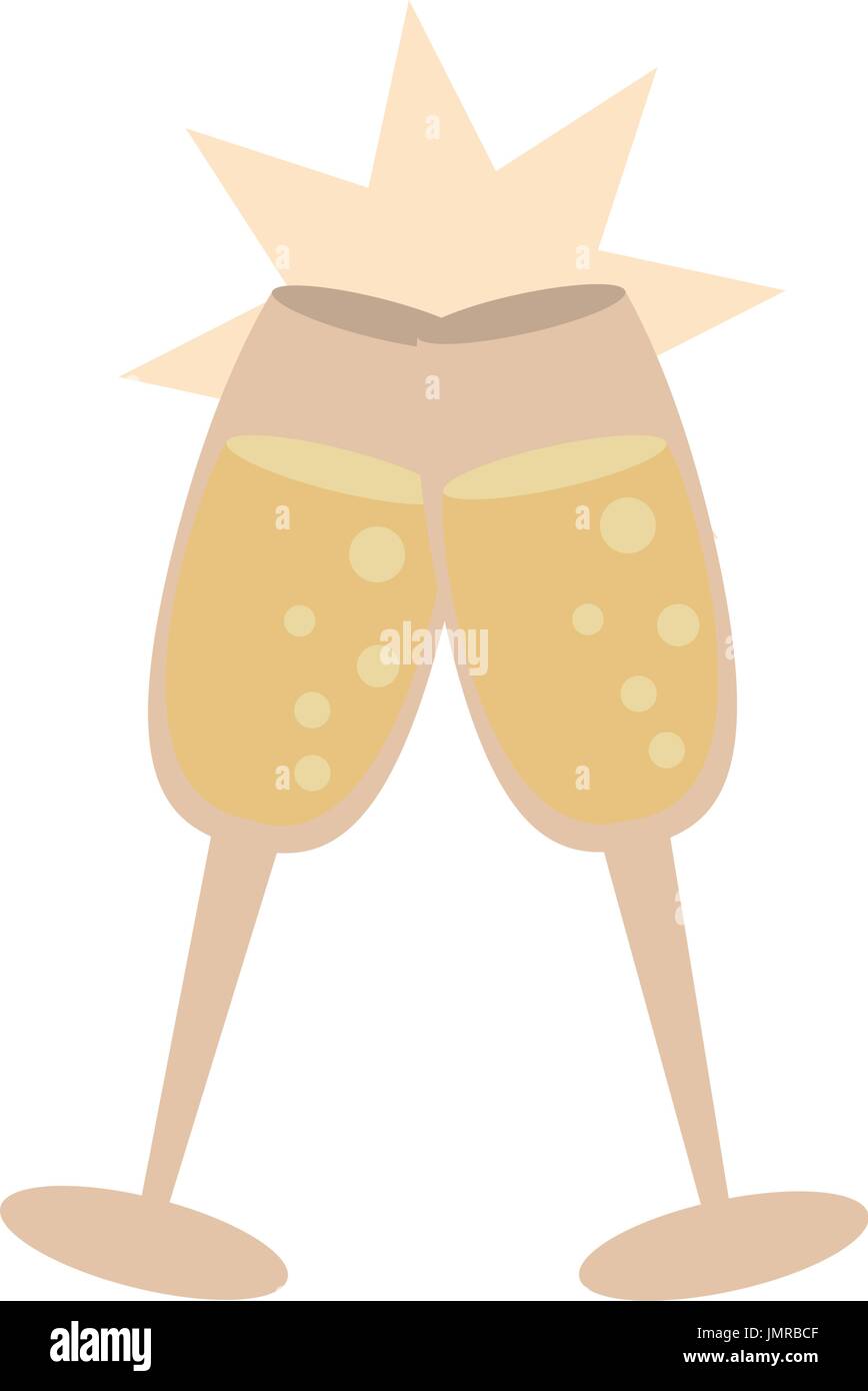 champagne glasses toast icon image Stock Vector Image & Art - Alamy