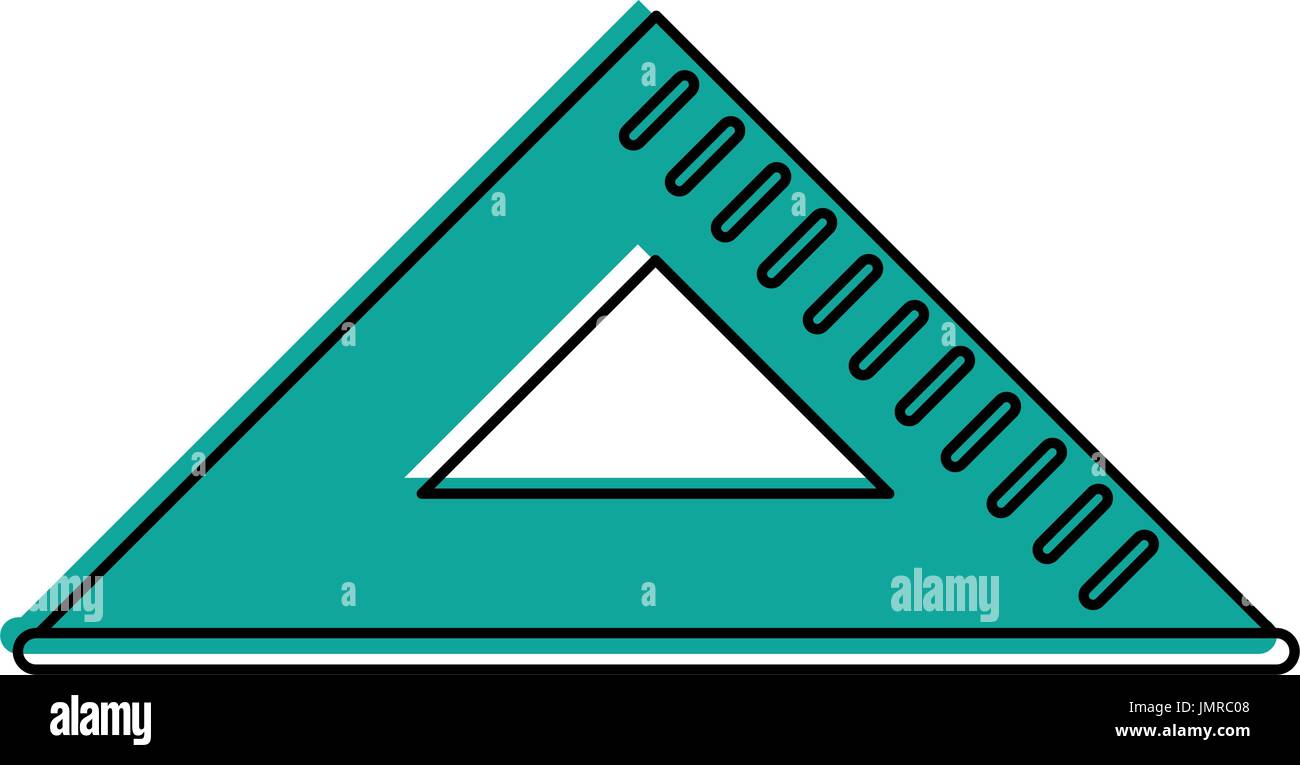 Rule Scale Measure Tool Triangle Ruler Icon Clipart