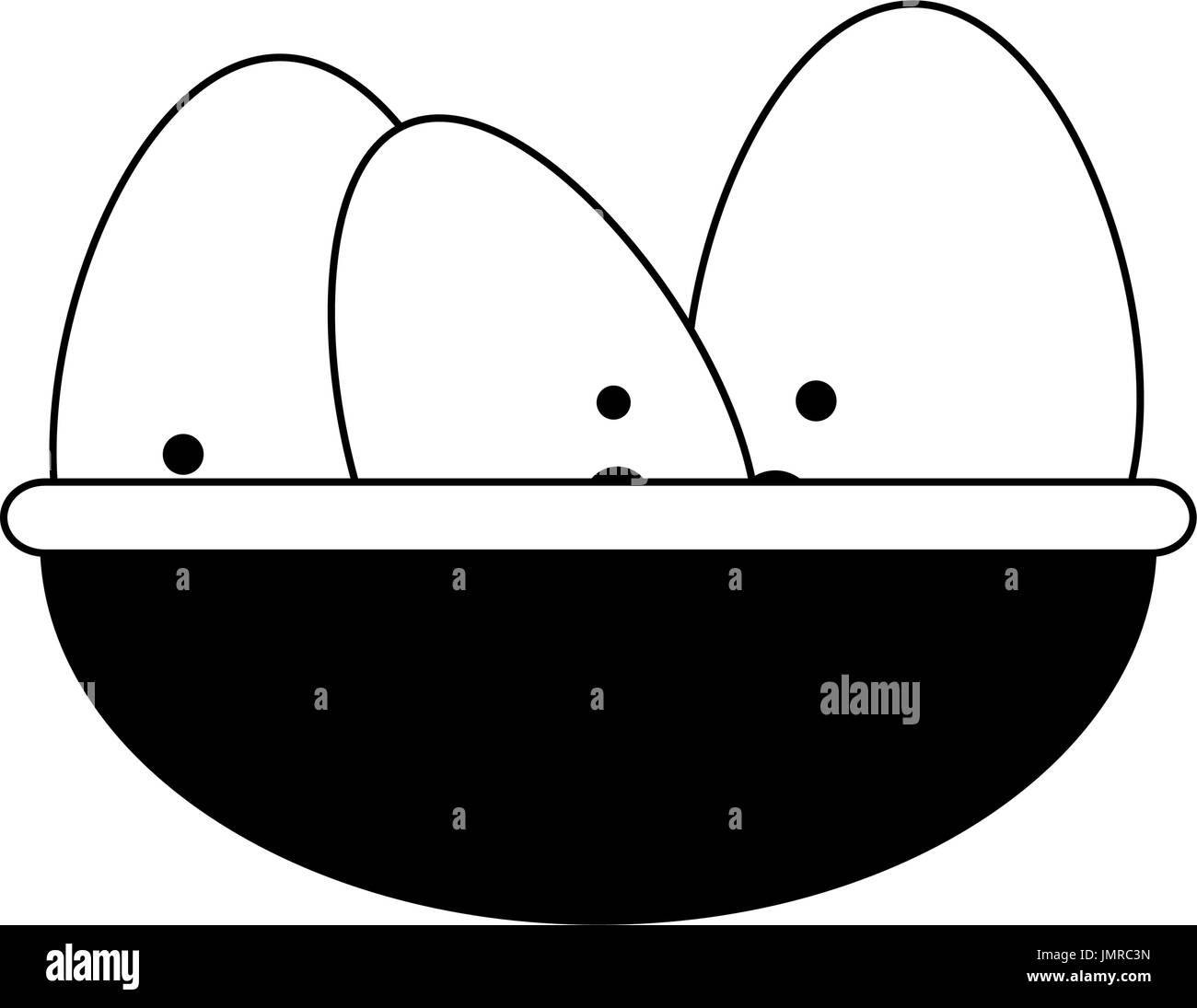 Three chicken eggs Stock Vector Images - Alamy