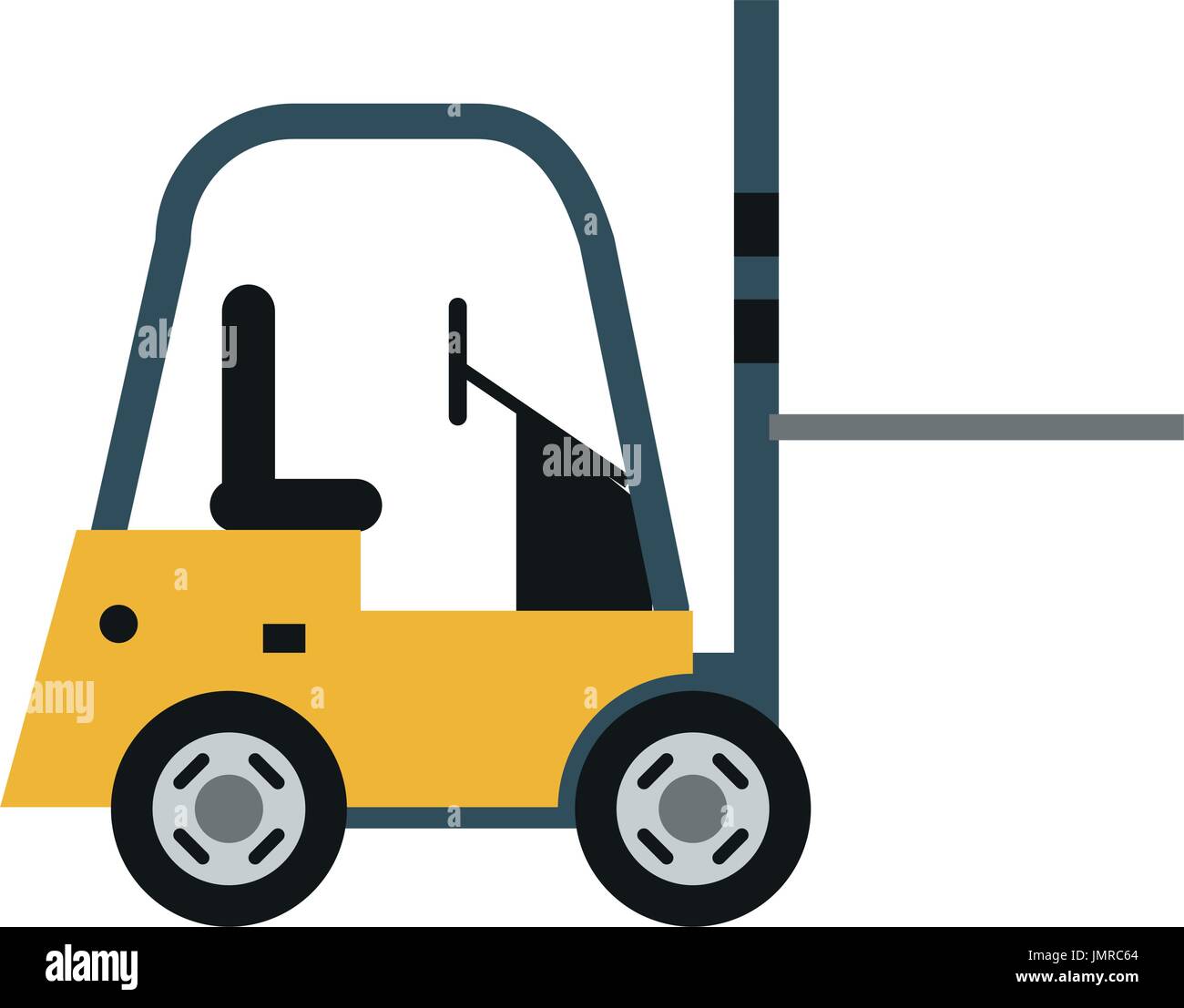 Fork lift loading goods Cut Out Stock Images & Pictures - Alamy