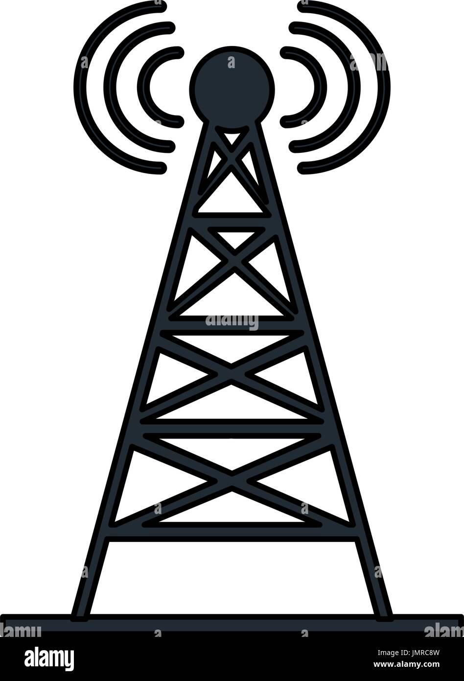 Telecommunication mast Stock Vector Images - Alamy