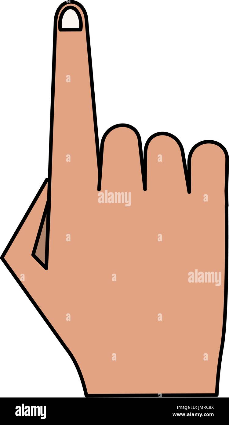hand with index finger up icon image Stock Vector Image & Art - Alamy