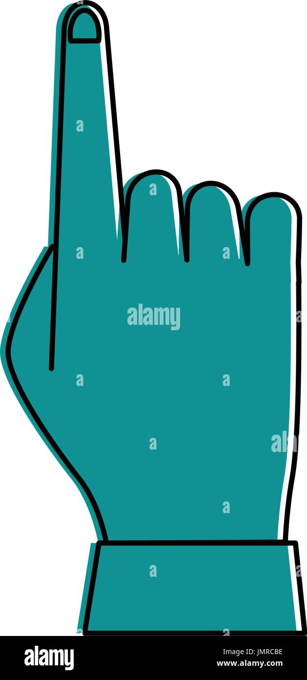 hand with index finger up icon image Stock Vector Image & Art - Alamy