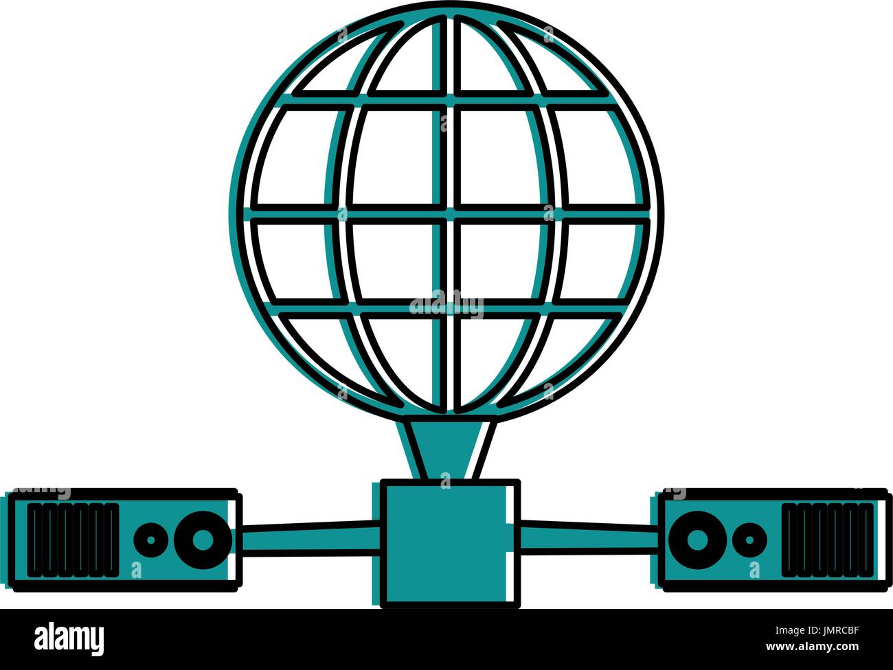earth globe diagram global communications icon image Stock Vector Image ...