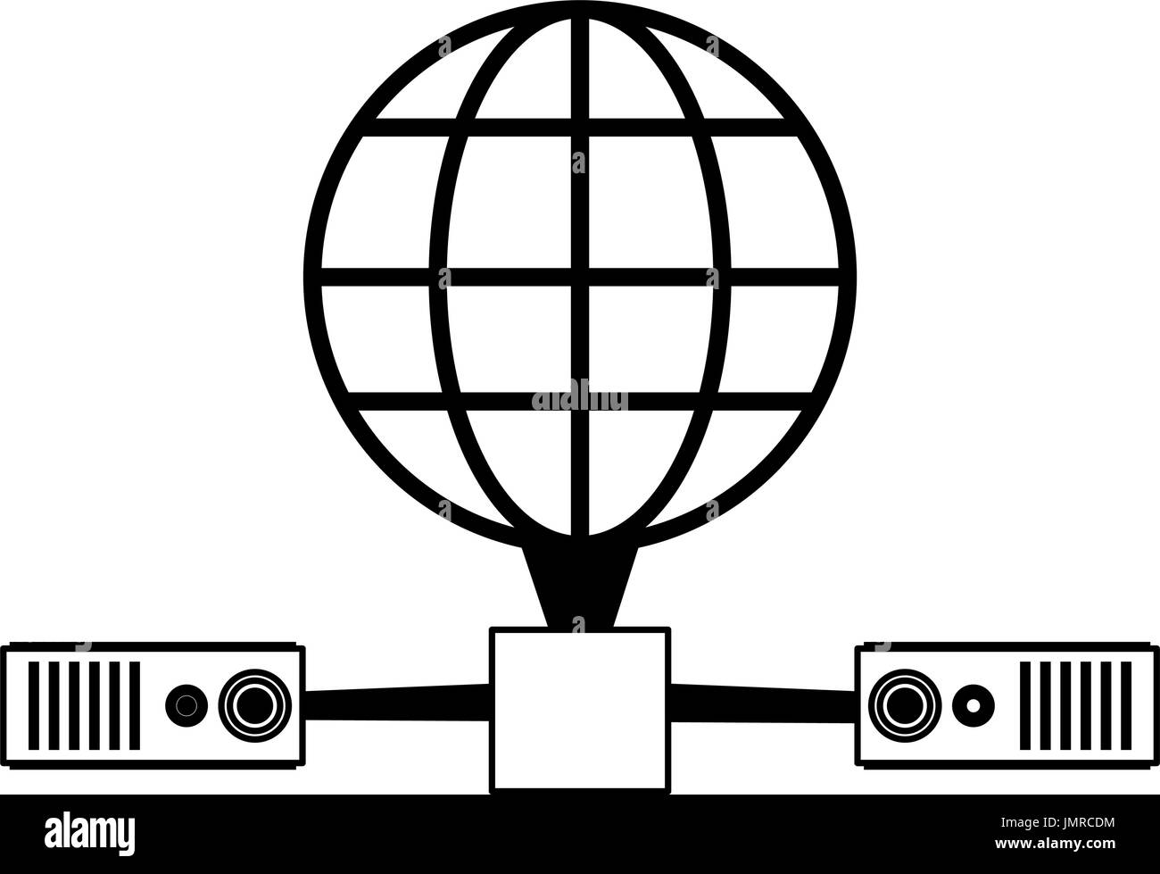 earth globe diagram global communications icon image Stock Vector Image ...