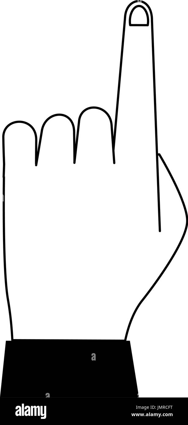 hand with index finger up icon image Stock Vector Image & Art - Alamy