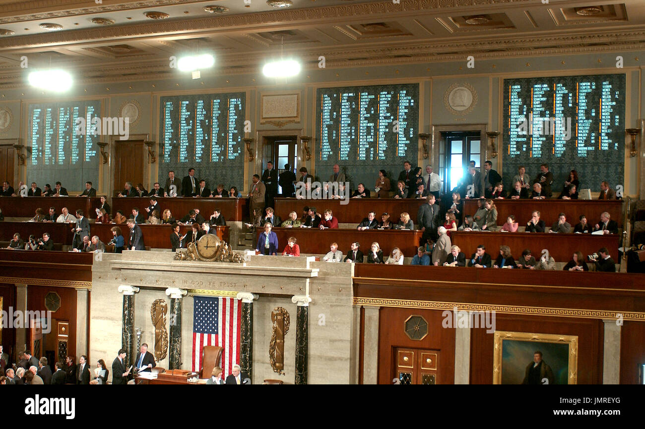 Washington, D.C. - January 4, 2007 -- The electronic tally board is ...