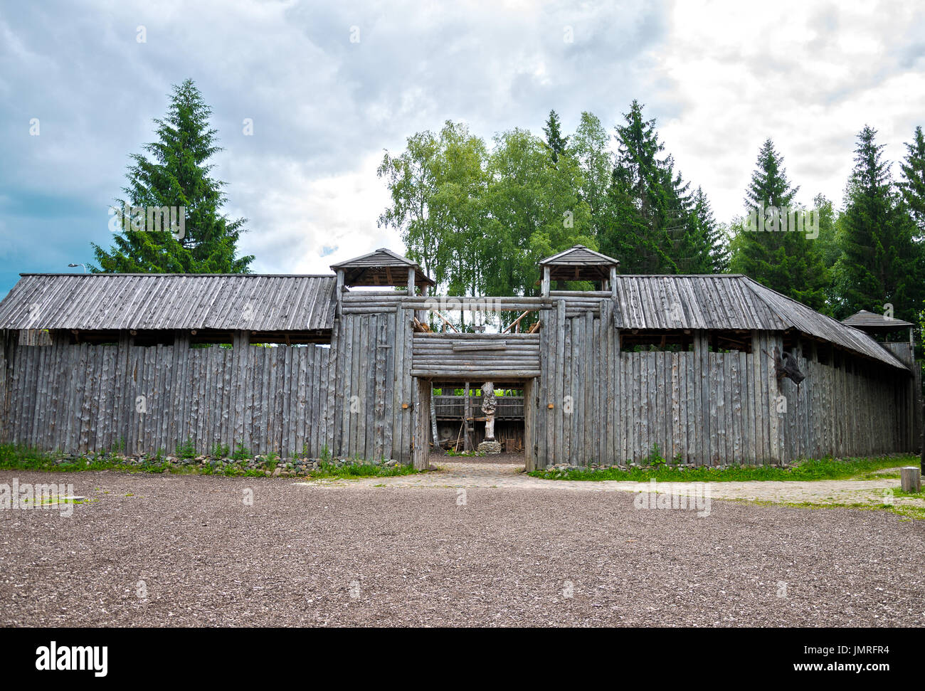 Vikings village in Estonia Stock Photo - Alamy