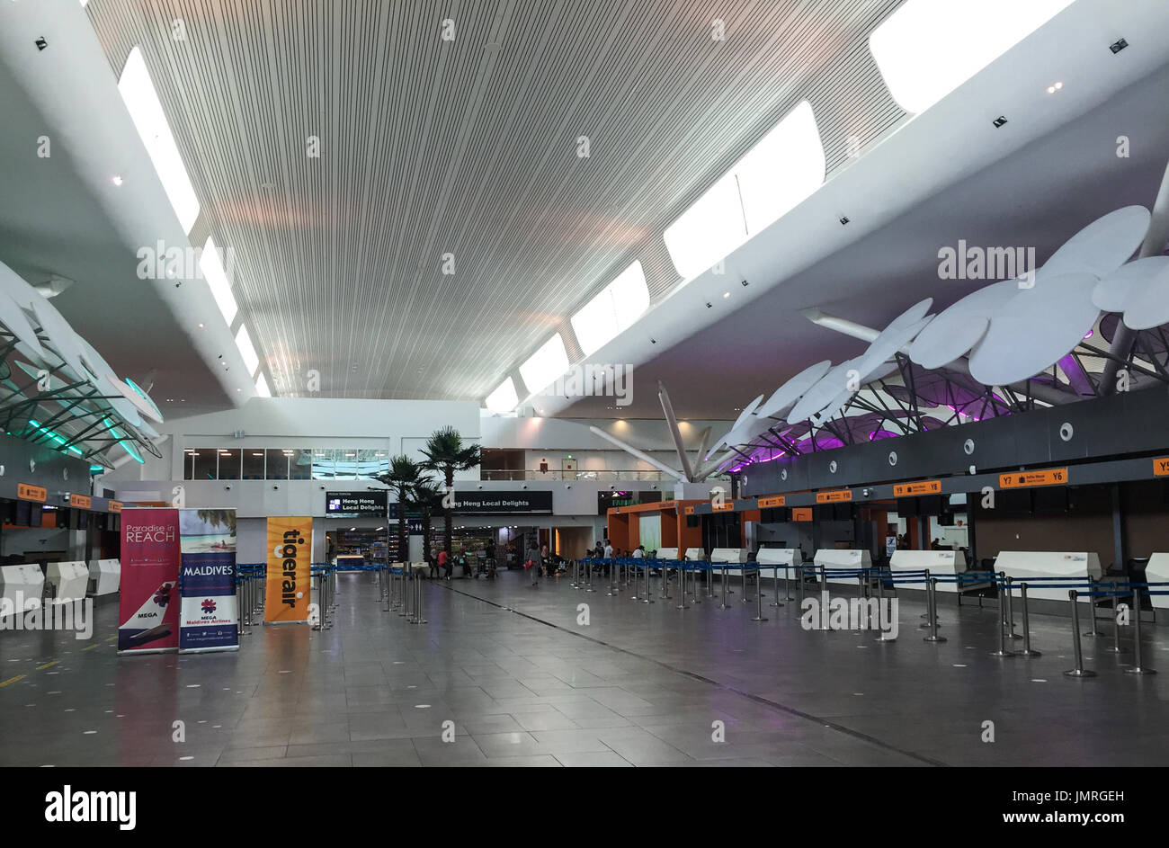 Kuala Lumpur, Malaysia - Apr 13, 2016. Check-in Counters at KLIA2 ...