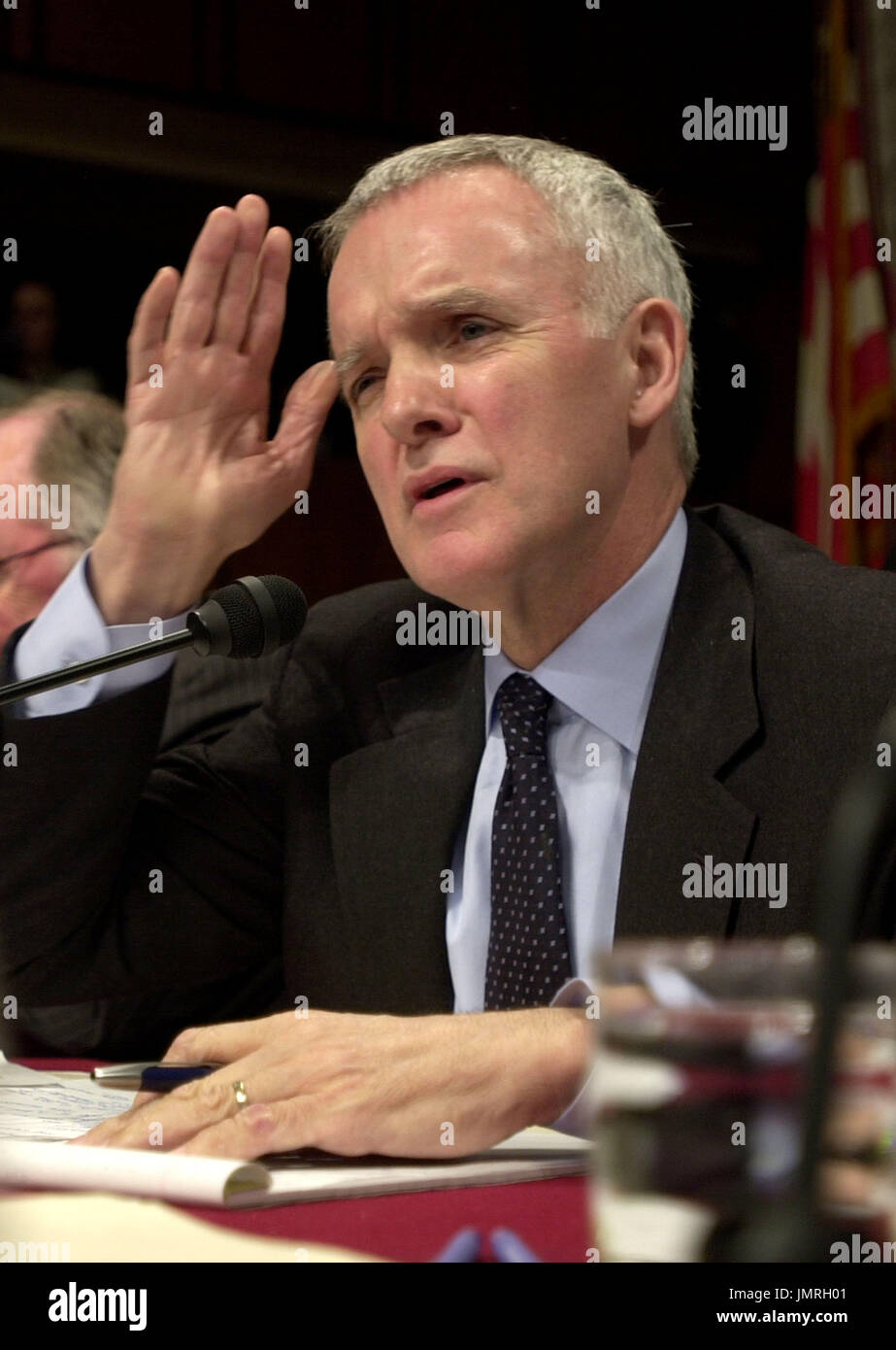 Washington, DC - April 8, 2004 -- Commissioner Bob Kerrey questions ...