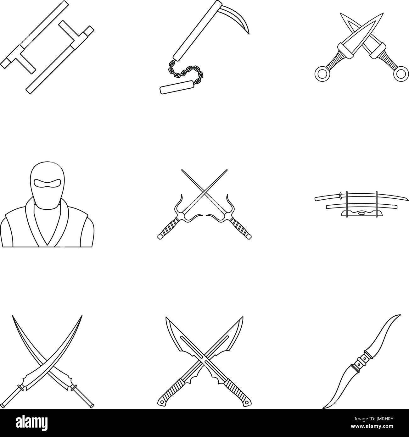 Samurai warrior uniform Stock Vector Images - Alamy