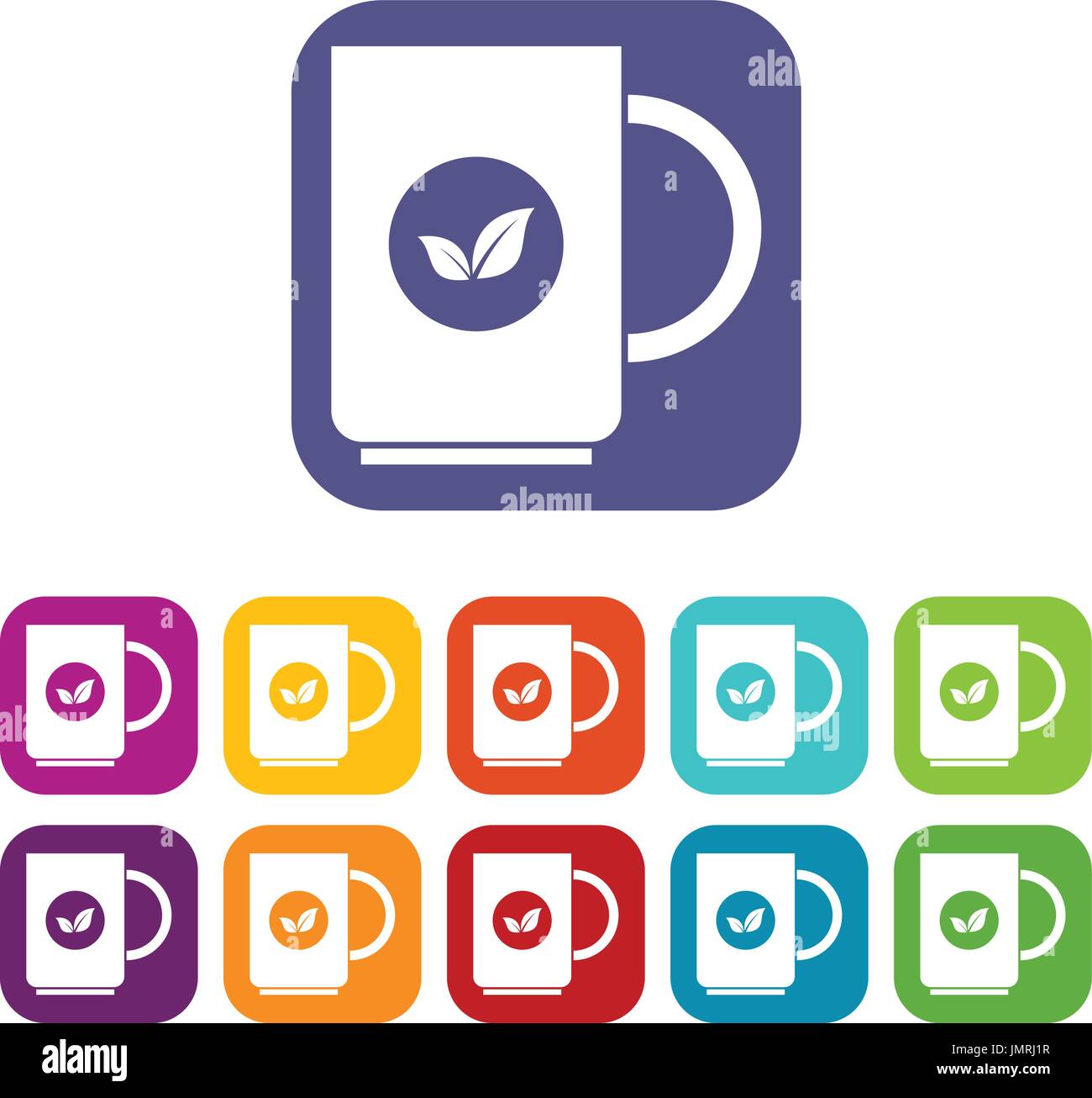 Red ceramic teacup and saucer Stock Vector Images - Alamy