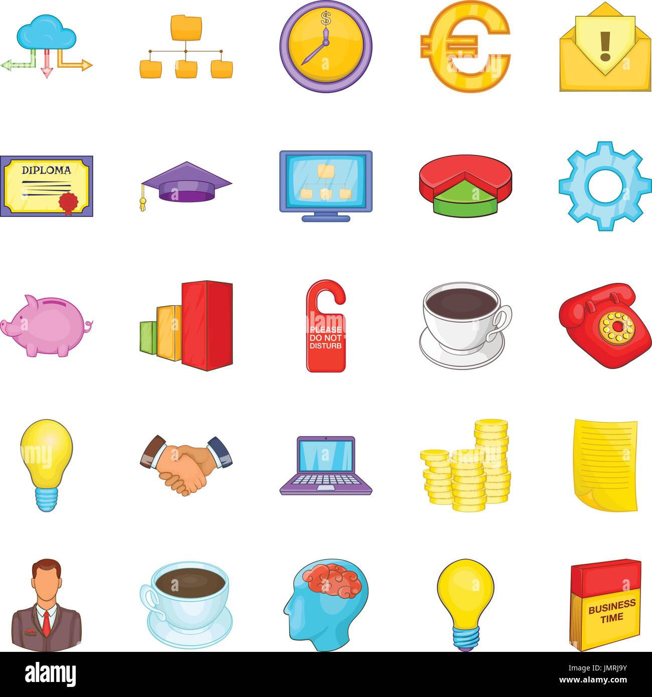 Accounting icons set, cartoon style Stock Vector Image & Art - Alamy