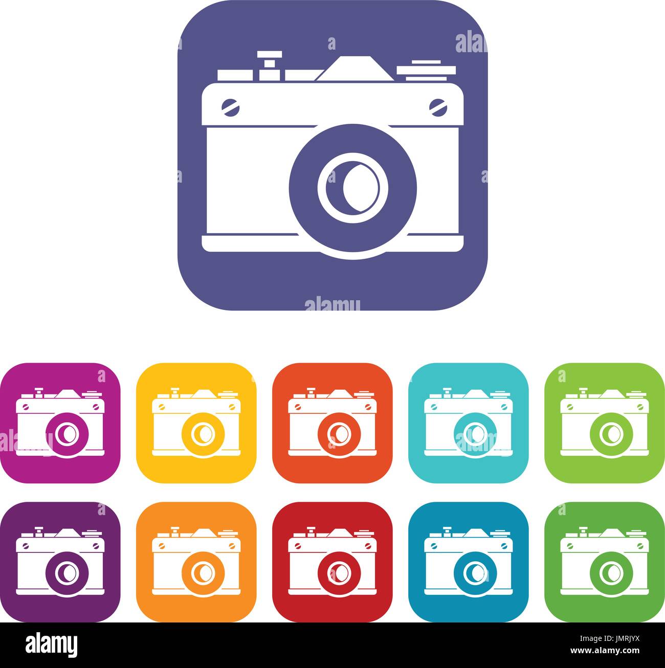 Retro camera icons set Stock Vector Image & Art - Alamy