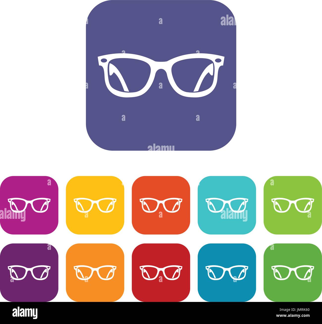 Eyeglasses icons set Stock Vector Image & Art - Alamy