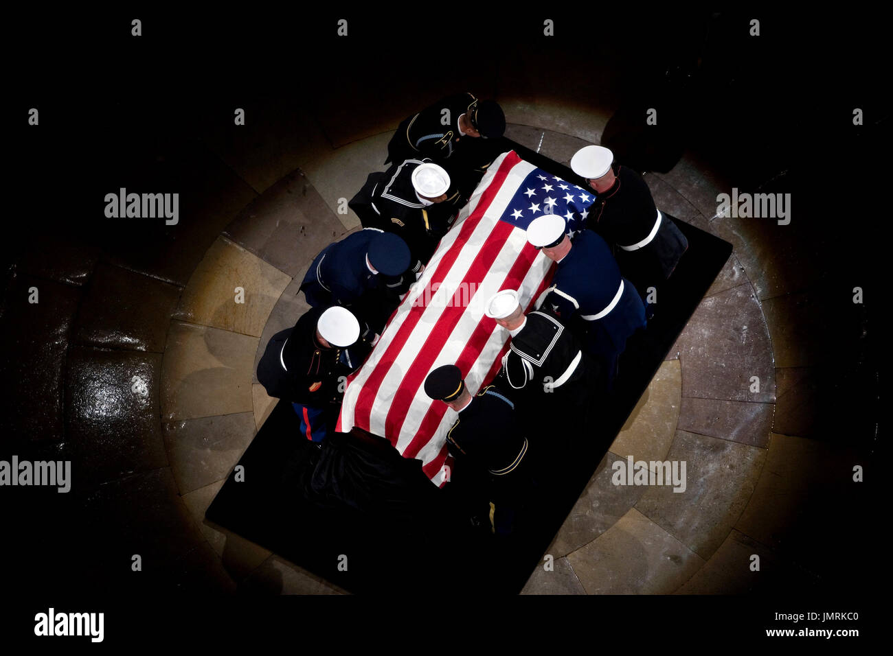 Washington, D.C. - December 30, 2006 -- The casket of former United ...