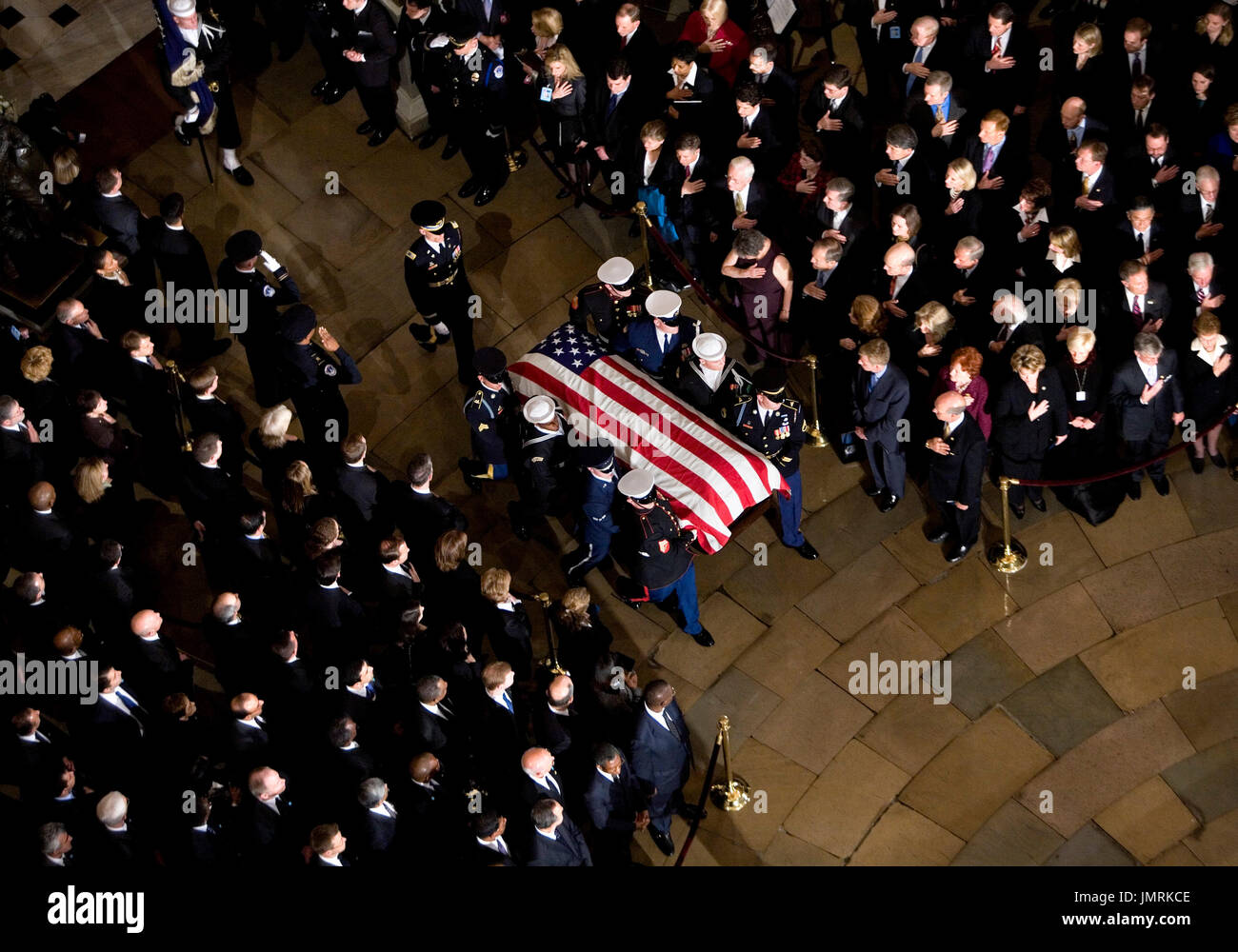 Washington, D.C. - December 30, 2006 -- The casket of former United ...